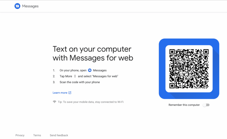 Messages von Google ist jetzt auch als PWA auf dem Desktop verfügbar ...