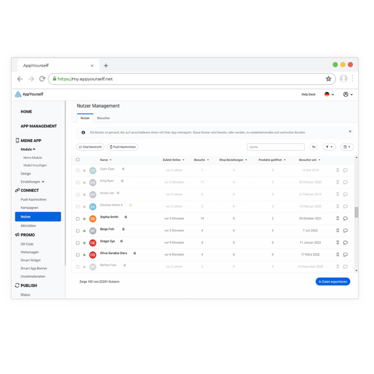 Progressive Web App - AppYourself